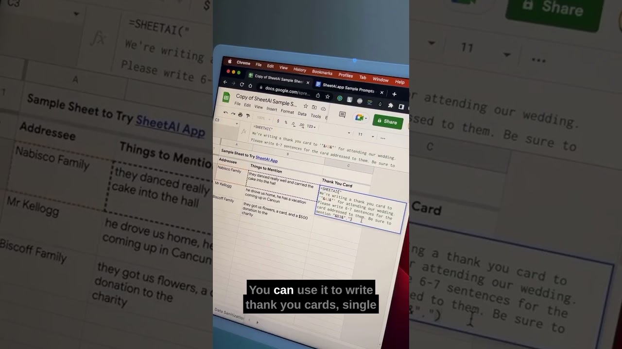 AI Inside Google Sheets » chatGPT 活用動画まとめ