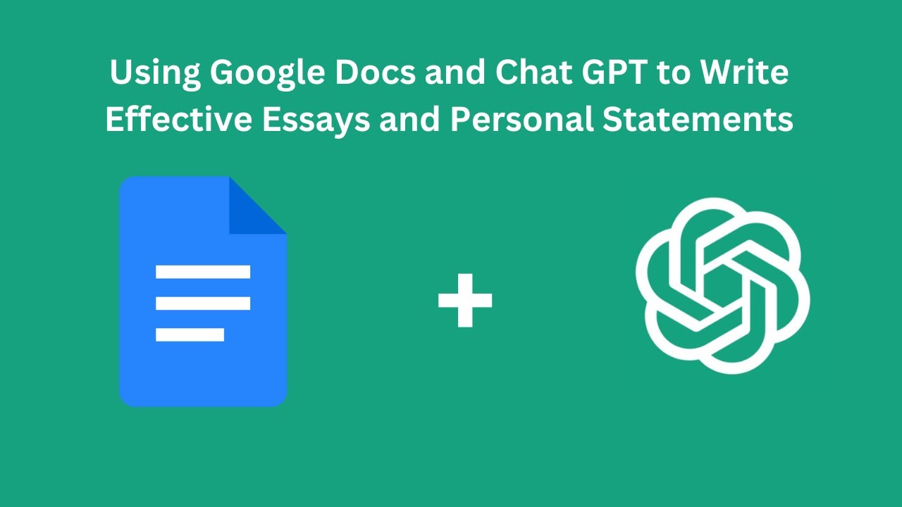 Using Google Docs and Chat GPT to Write Effective Essays and Personal Statements » chatGPT 活用動画まとめ