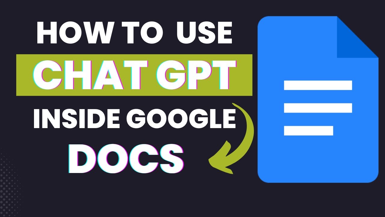 How to use Chat GPT Directly Inside of Google Docs ( How to Connect Chat GPT with Google Docs ...