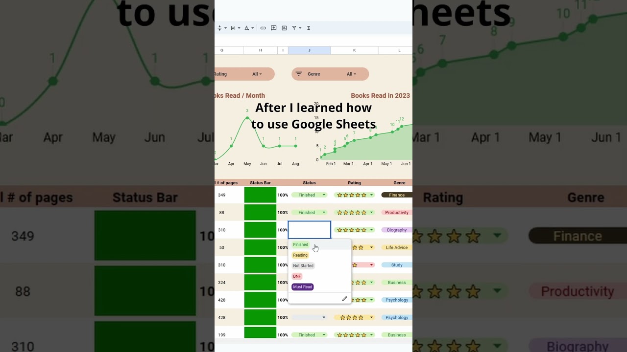 Learning google sheets has made me at least 10x more organized 😇 #googlesheets #spreadsheet # ...