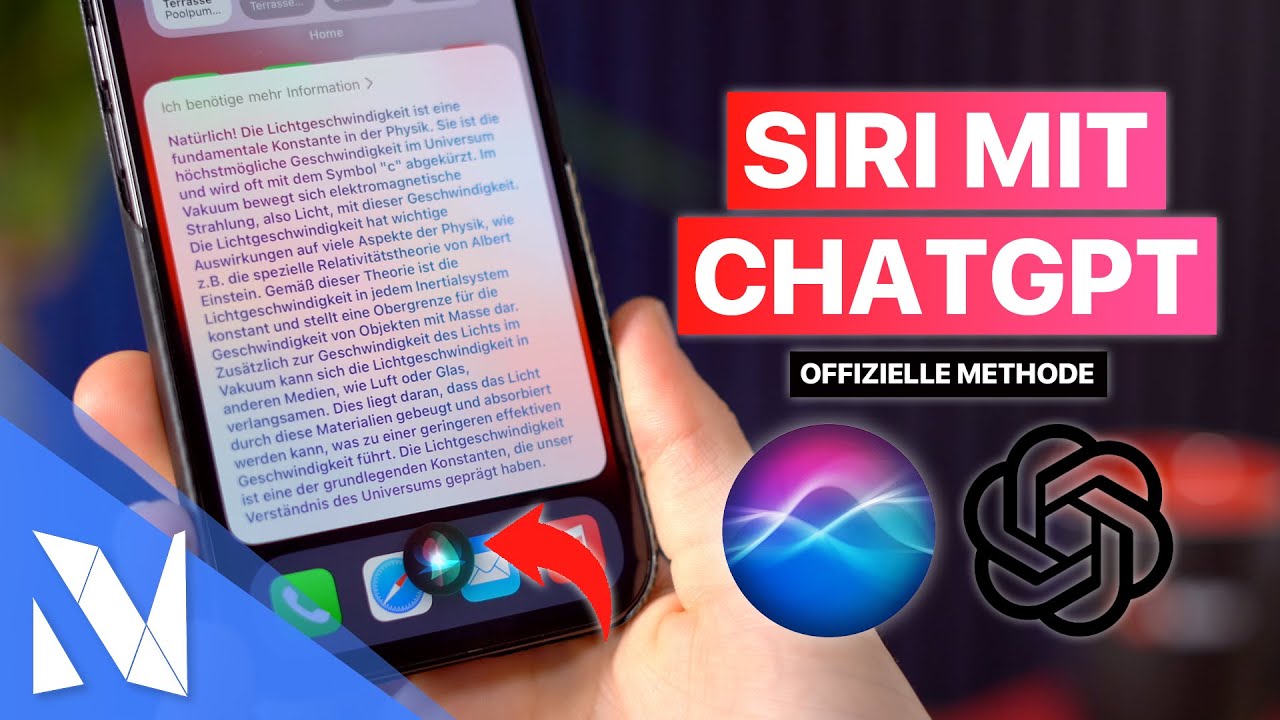 ChatGPT mit Siri verwenden – OFFIZIELLE Methode – Siri PRO installieren ...