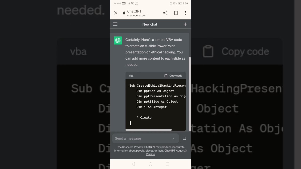 How to make ppt using chatgpt Part 1 #ppt #chatgpt » chatGPT 活用動画まとめ