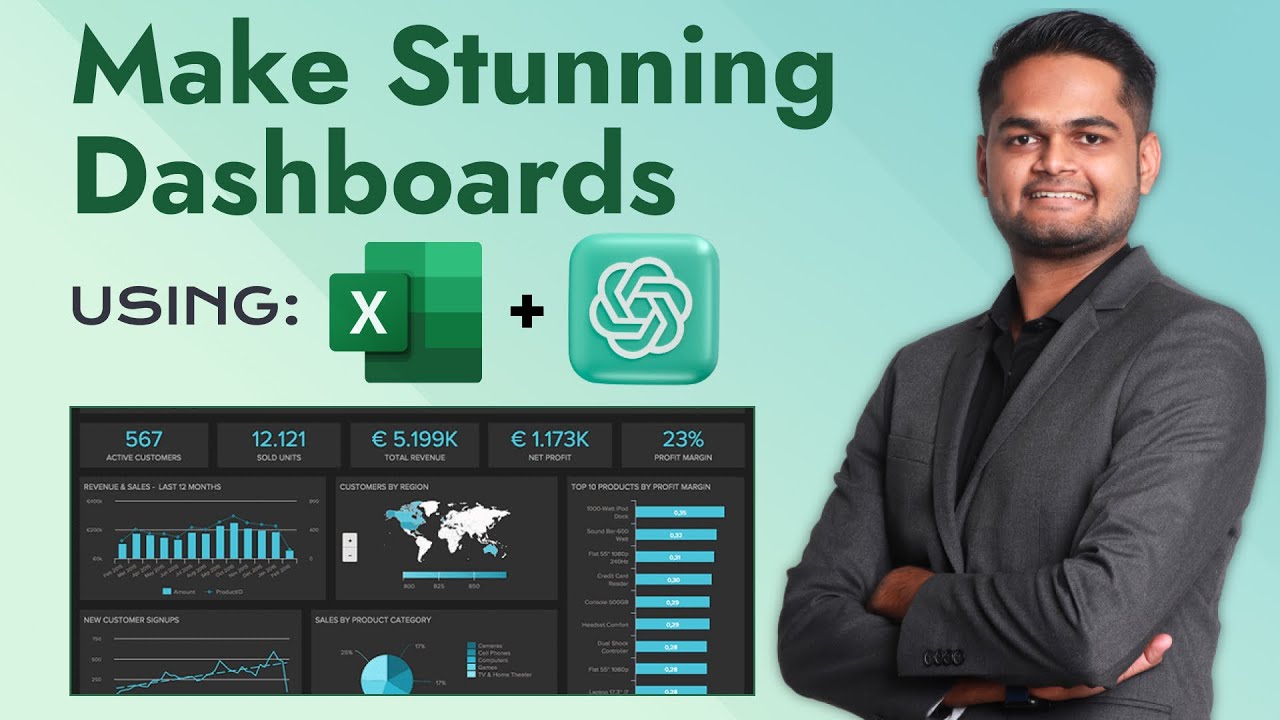 How to Create Stunning Excel Dashboards with ChatGPT » chatGPT 活用動画まとめ
