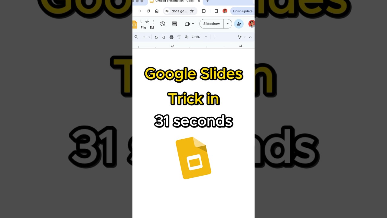 Google Slides Trick in 31 seconds 🤗 Leave a comment if you want more #googleslides tutorials ...