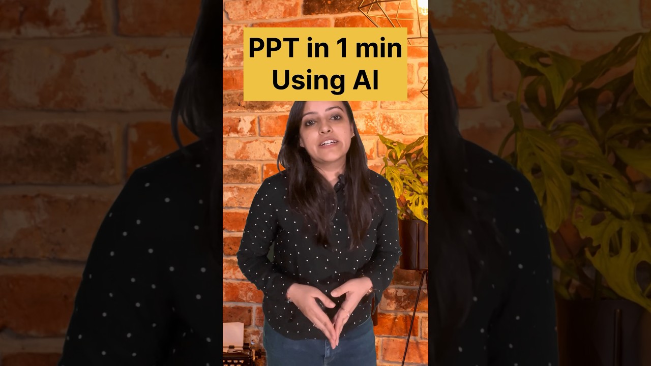 How to make PowerPoint presentation in 1 min using AI on mobile phone ...