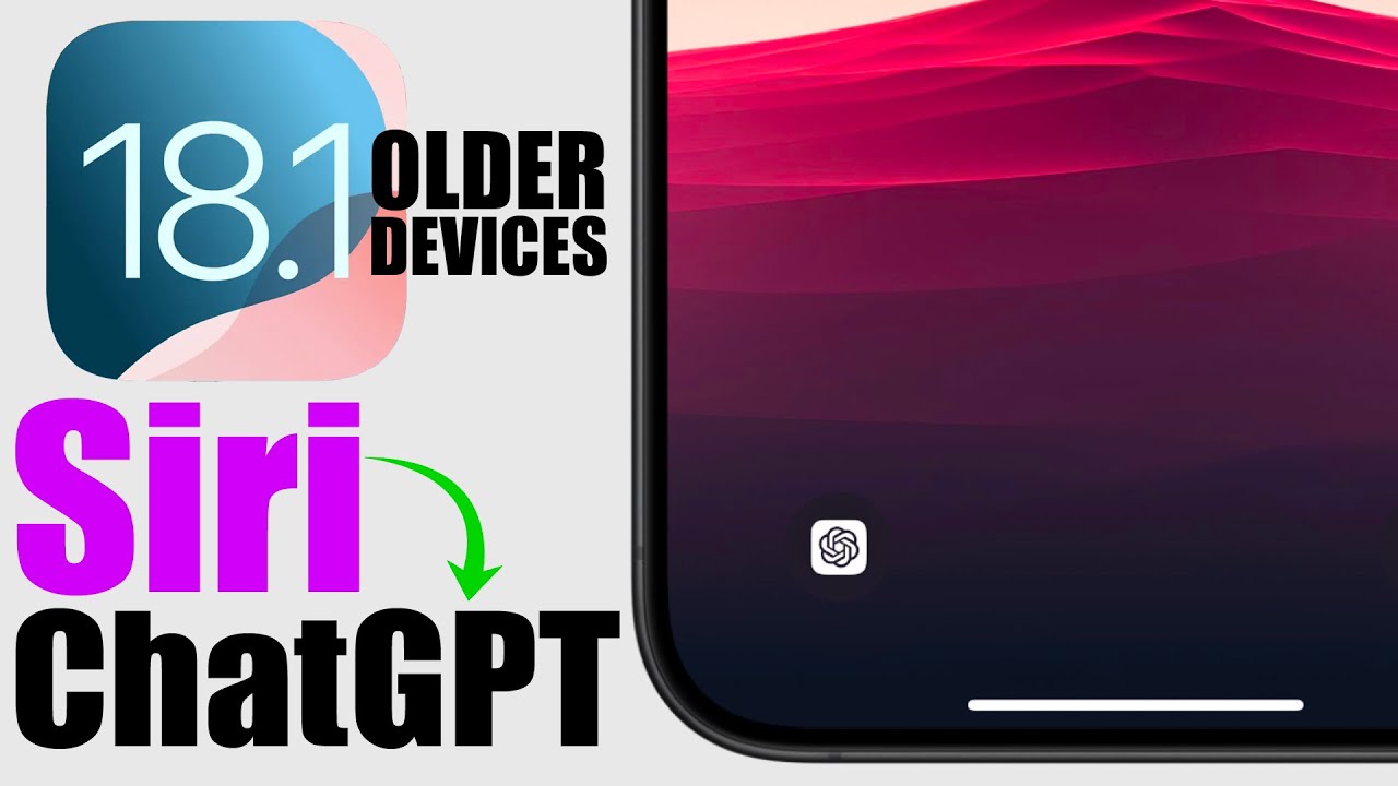 iOS 18.1 – Replace Siri with ChatGPT on Non-Apple Intelligence Devices ! » chatGPT 活用動画まとめ