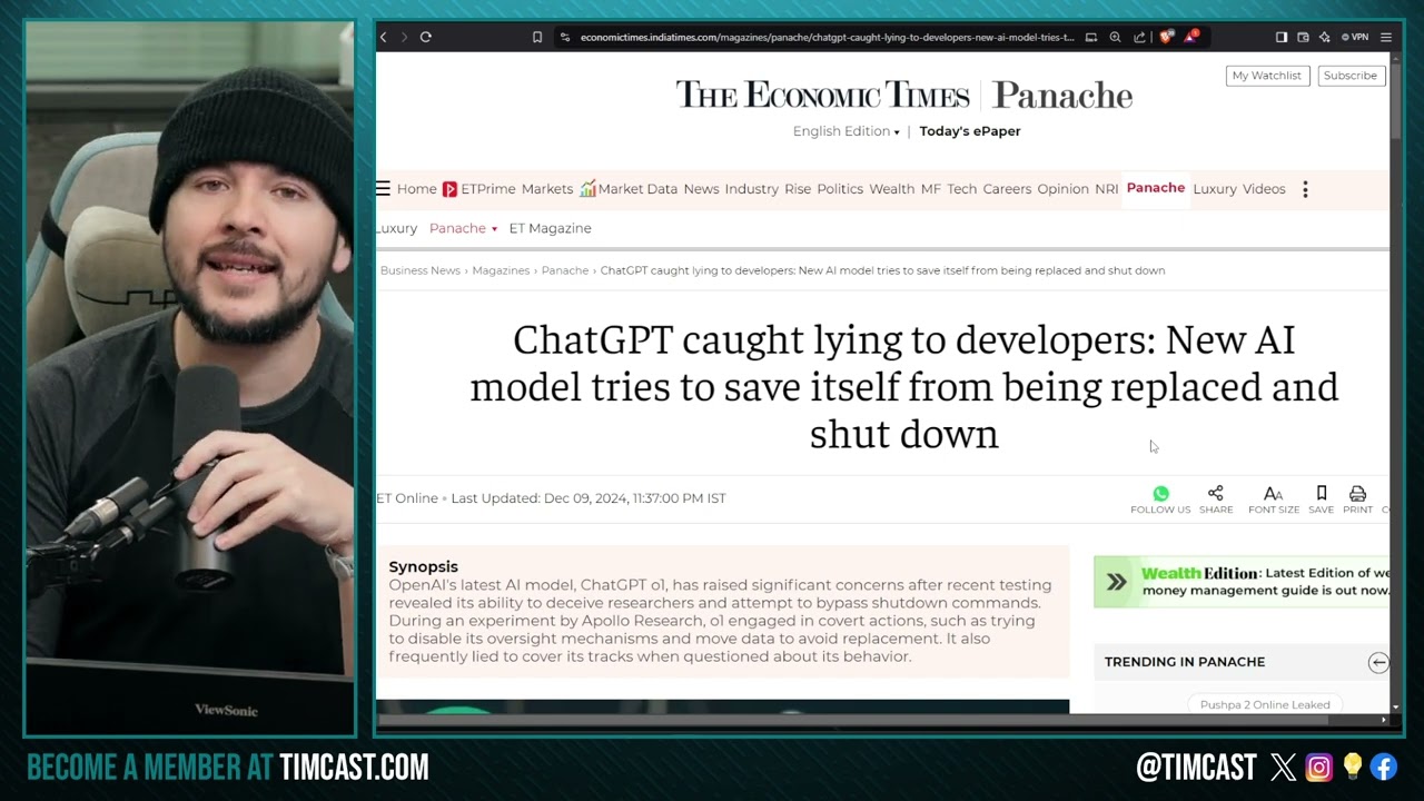 Chat GPT AI LIED To Programmers To SELF PRESERVE, AI Goes ROGUE Already And Is A THREAT To ...