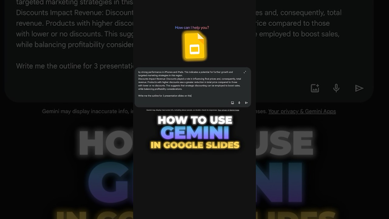 How to use Google Gemini in Google Slides » chatGPT 活用動画まとめ