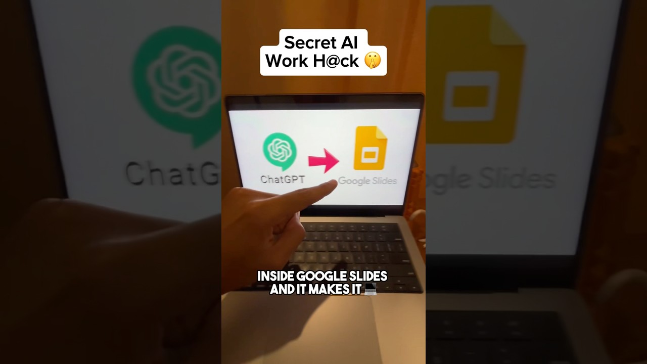 Put ChatGPT inside Google Slides 😈 #ai #artificialintelligence #aitools #aihacks #chatgpt #tech ...