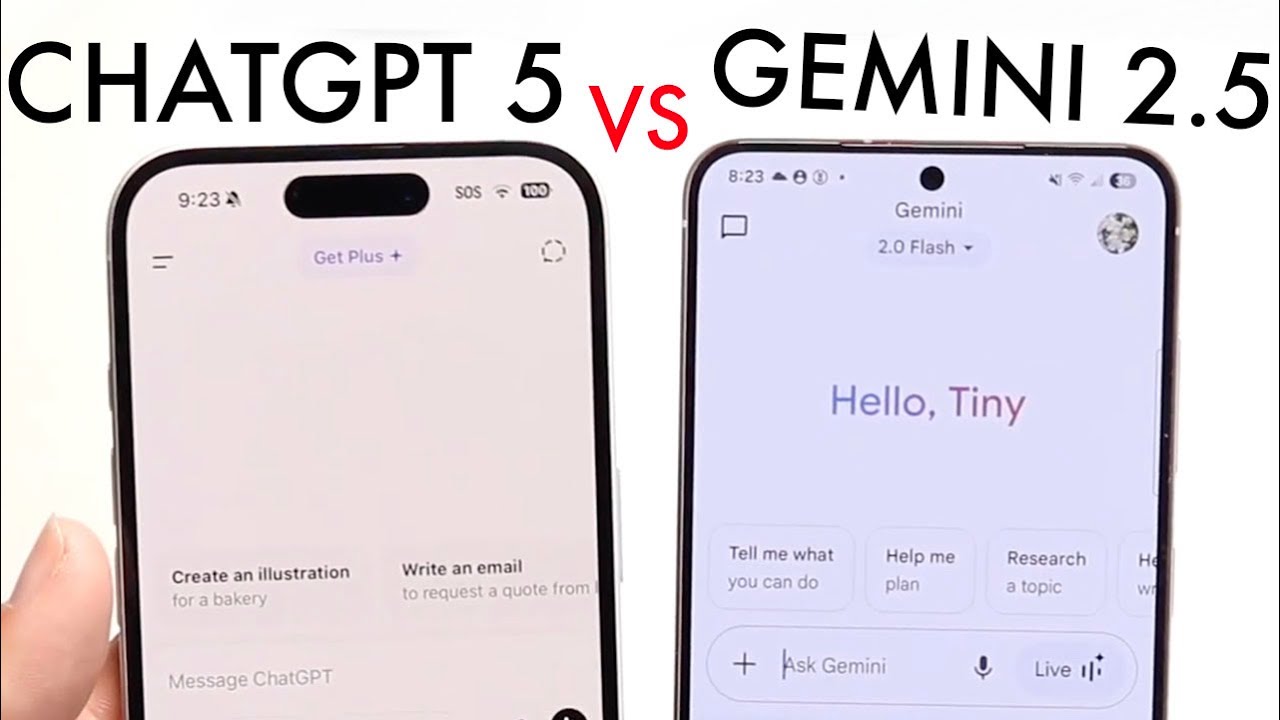 ChatGPT 5 Vs Google Gemini 2.5! (What’s The Difference?) (Comparison ...